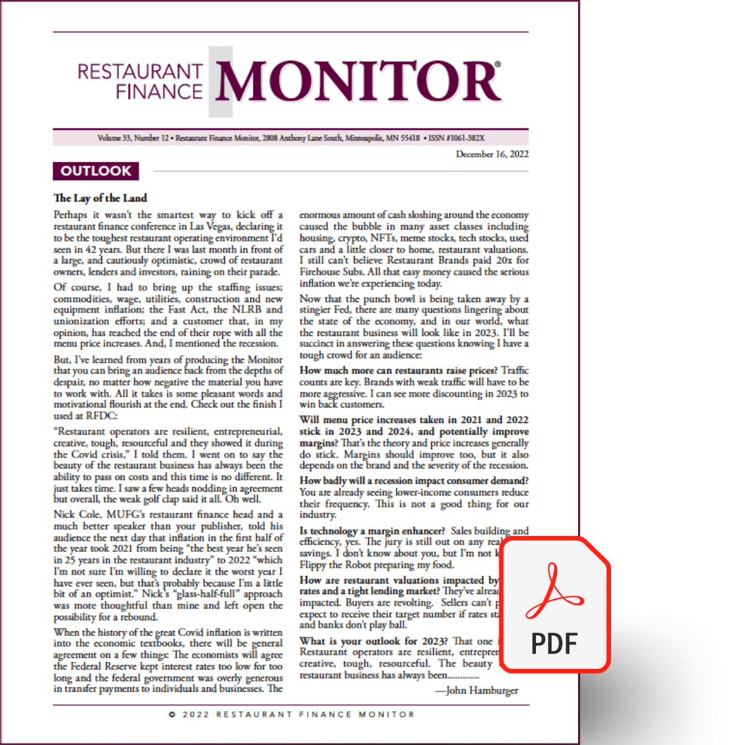 Restaurant Finance Monitor Interview - Gated Content - Configure Partners